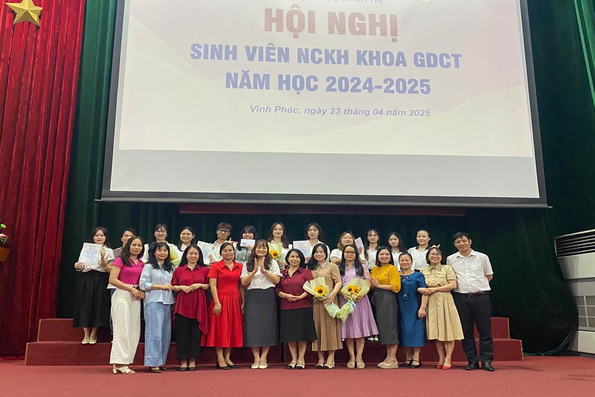 Hội nghị sinh viên nghiên cứu khoa học Khoa GDCT năm học 2024 -2025
